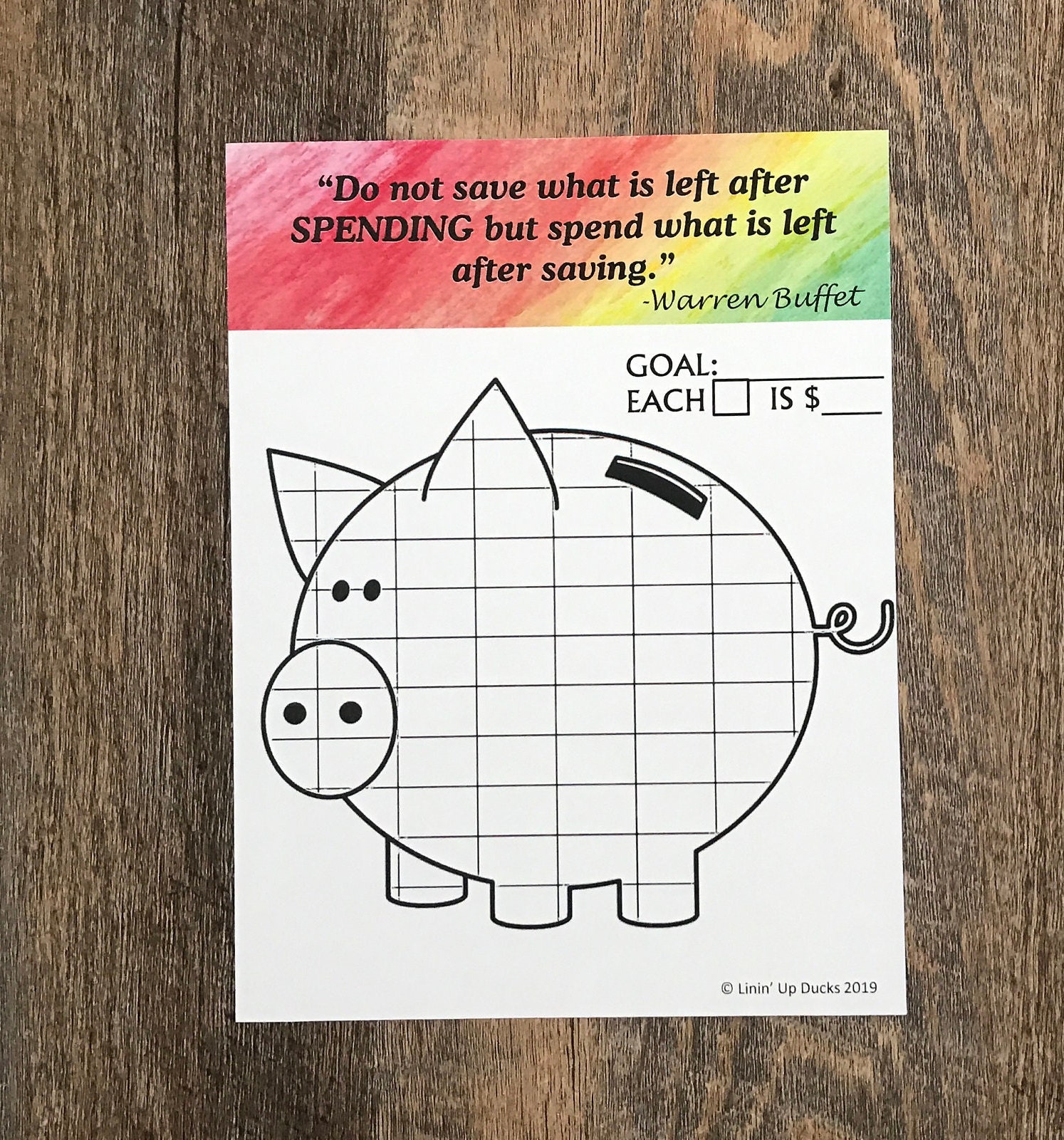 FULL SHEET STICKER Savings Tracker Budget Stickers Singing Fund ...