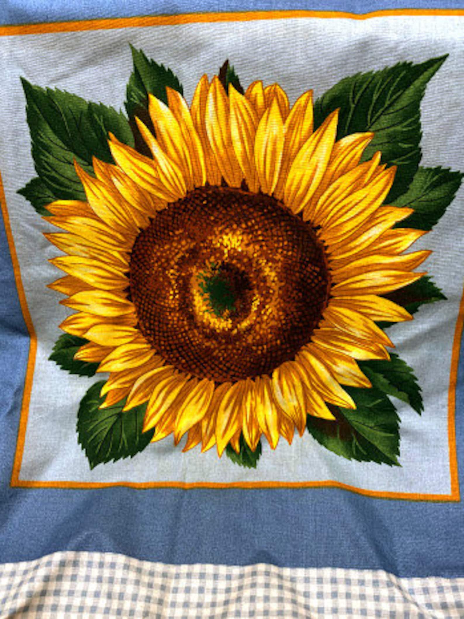 Sunflower Fabric Panels - Etsy