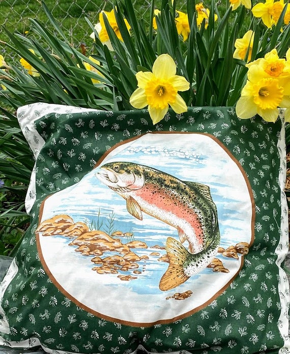 Gone Fishing Pillow - Etsy
