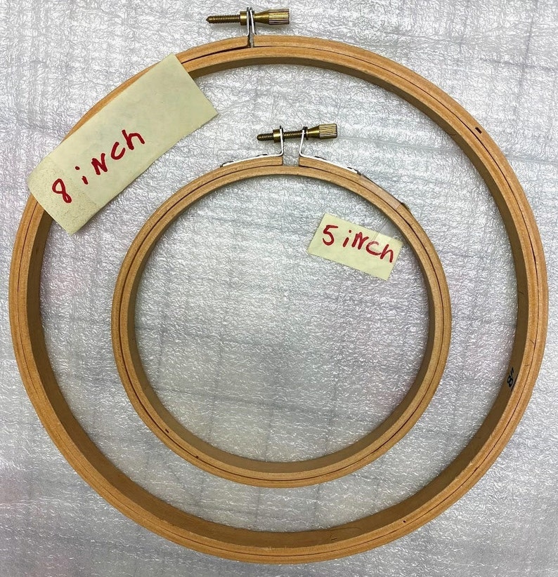 Embroidery Hoops Cross Stitch Frame White Spring Tension - Etsy