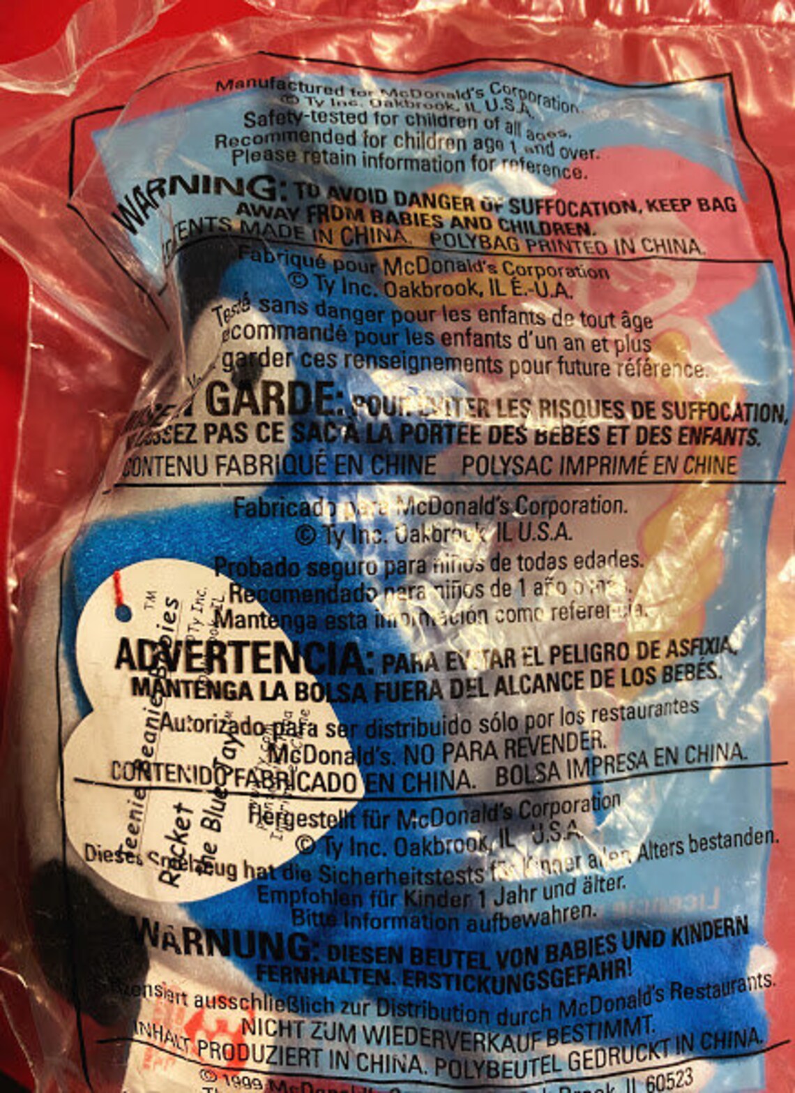 Ty Rocket the Blue Jay - Mcdonald's Toy Beanie Baby With Errors - Etsy