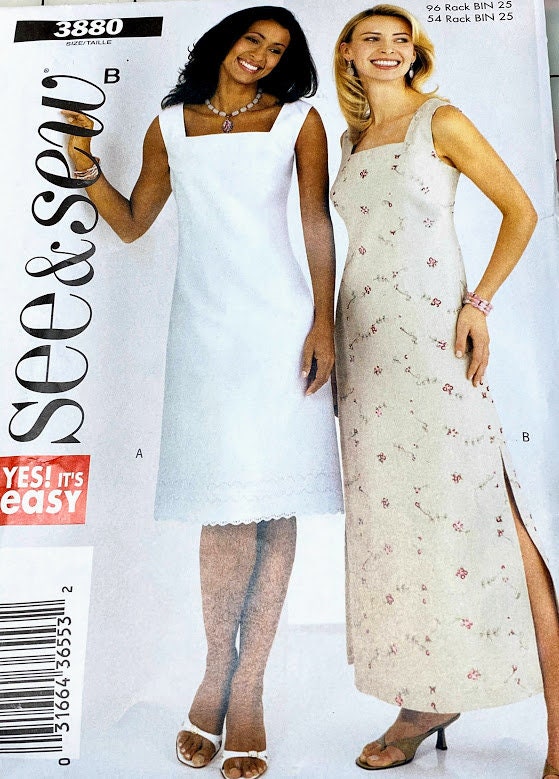 See N Sew Very Easy Dress and Jacket Sewing Patterns - Butterick 3880 ...