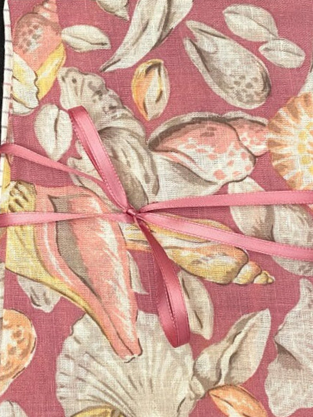 Seashell Kitchen Towels With Coordinating Colors - Etsy