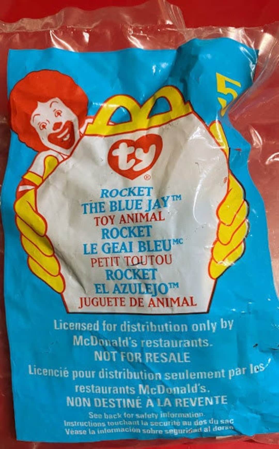 Ty Rocket the Blue Jay - Mcdonald's Toy Beanie Baby With Errors - Etsy