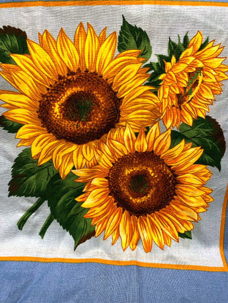 Sunflower Fabric Panels - Etsy