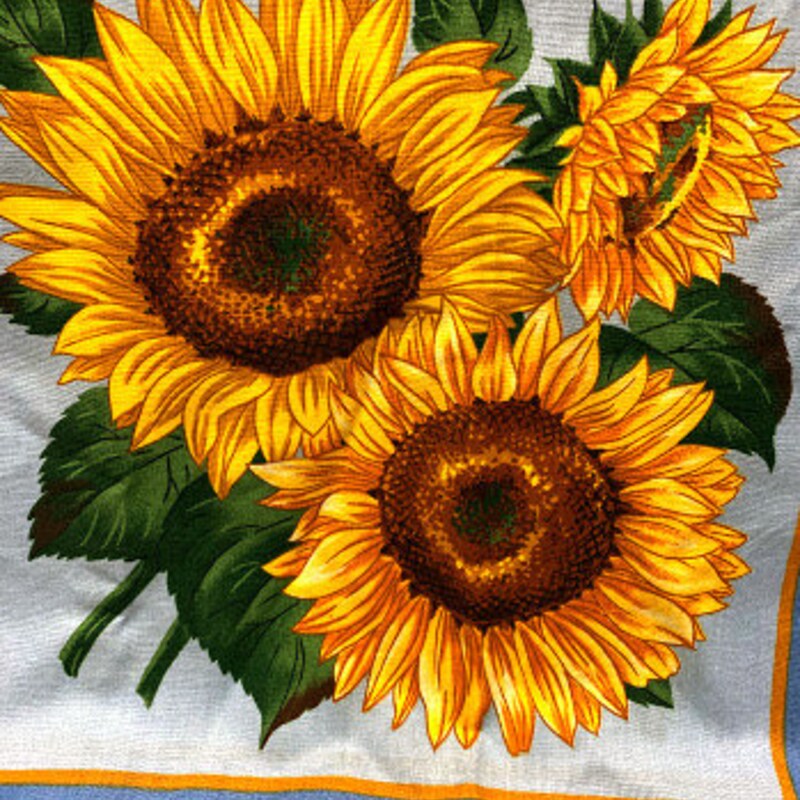 Sunflower Fabric - Etsy