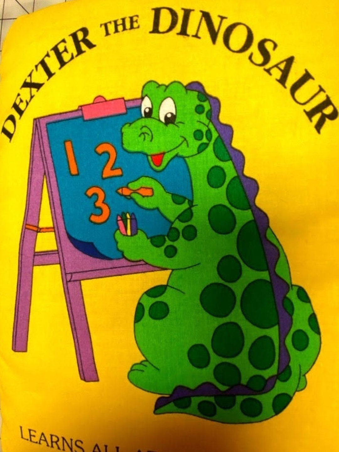 Dexter the Dinosaur Soft Fabric Book - Etsy