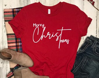 Religious Christmas Tshirt - Etsy