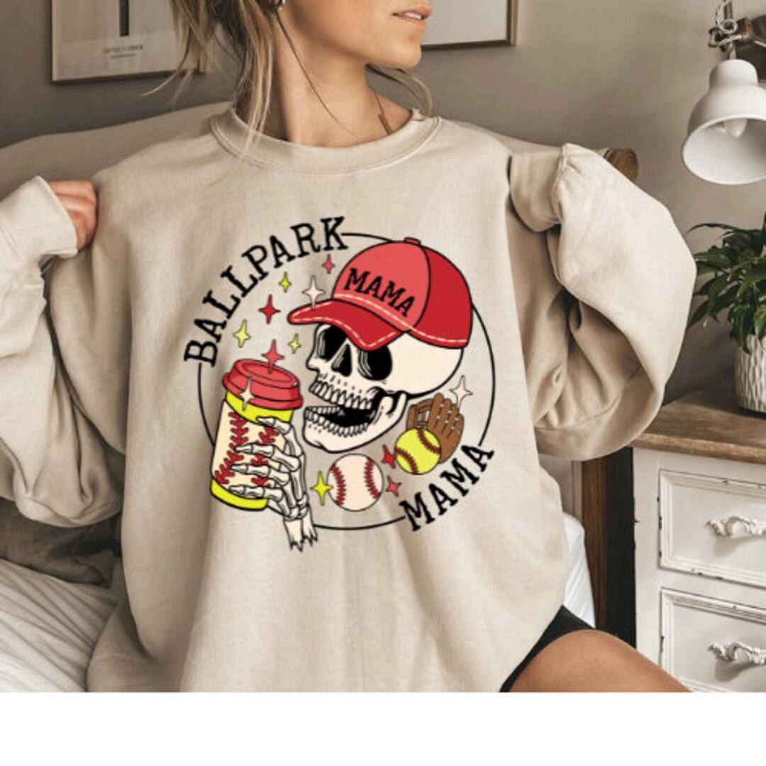 Ballpark Mama Sweatshirt, Softball Mom Sweatshirt, Baseball Mama ...
