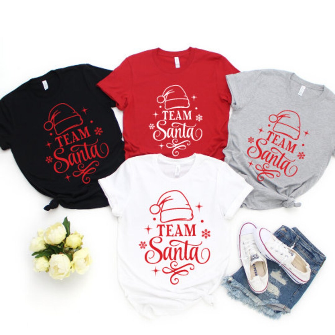 Team Santa Christmas Shirt, Ugly Holiday Sweater Party, Holiday Gift ...