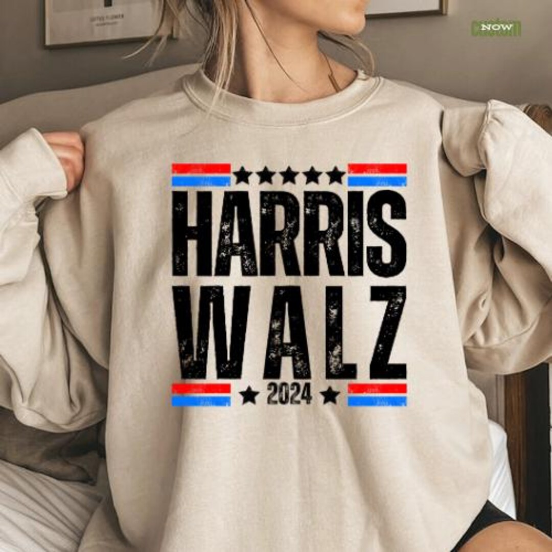 Kamala Harris Tim Walz 2024 Top, Kamala Sweatshirt, Vote for Kamala ...