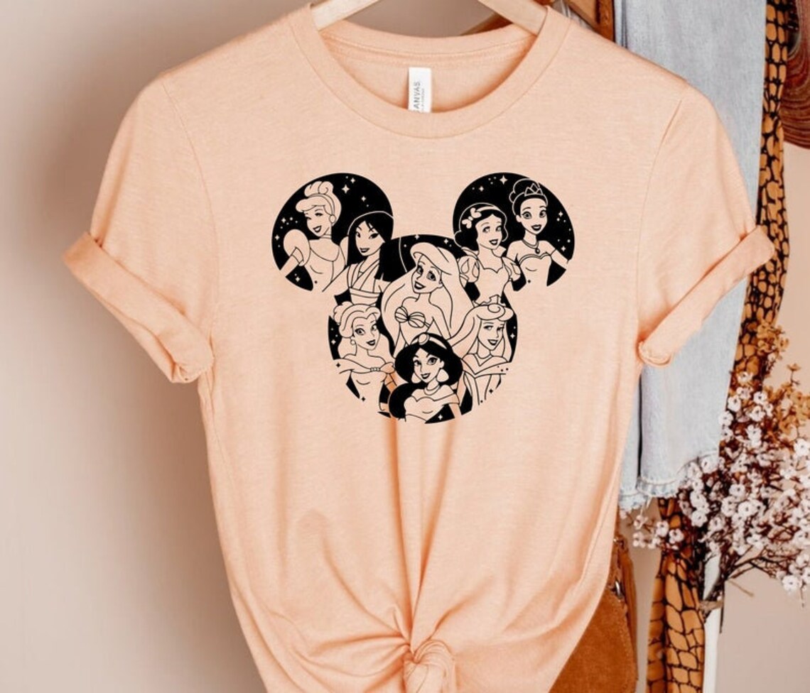 Disney Princess Shirt Disney Cinderlla Shirts Princess Etsy