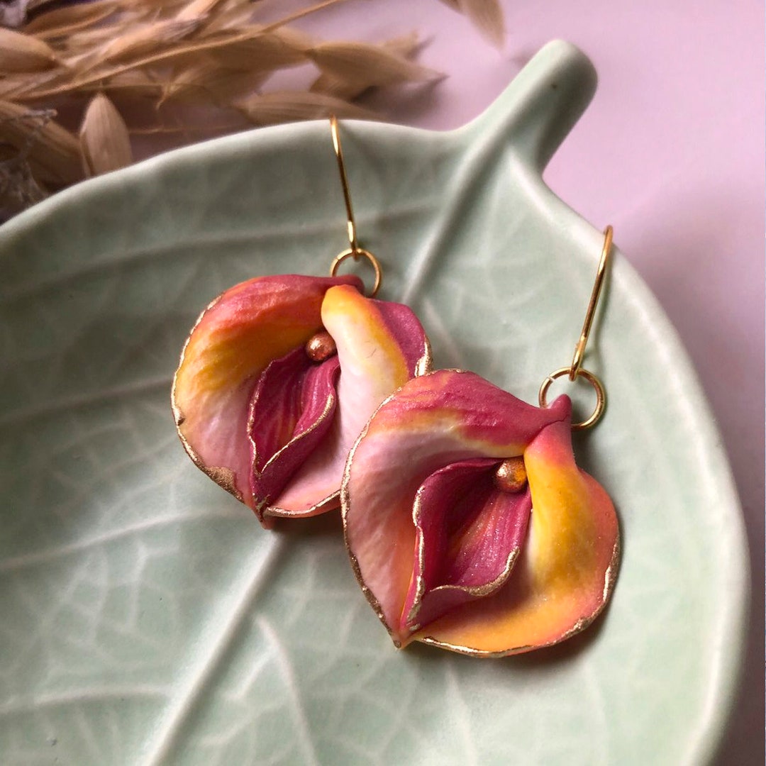 Feminist Floral Vulva Earrings, Yoni Art, Sexy Earrings, Floral Vagina ...