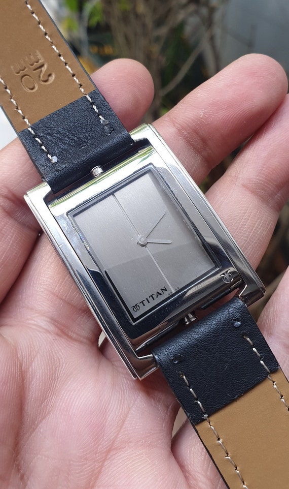 Vintage Geniune Titan Reverso Double White & Silver F… - Gem