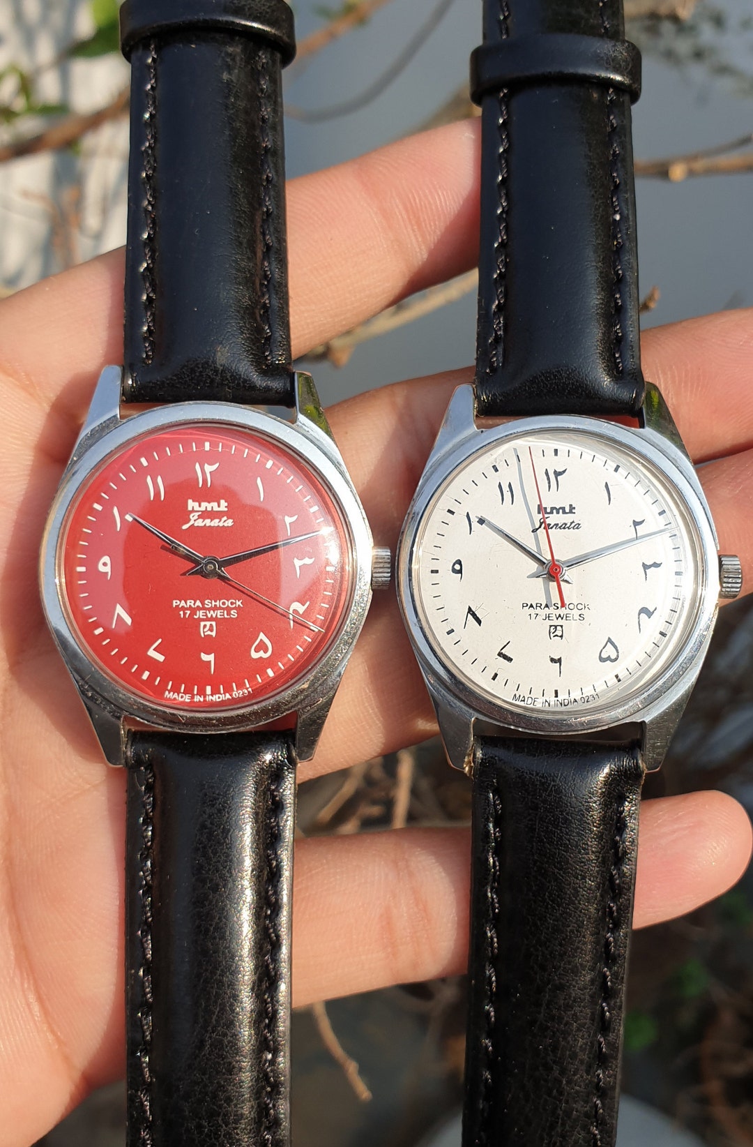 2 Vintage HMT Janata Arabic Numeral Manual Wind Wrist Watches - Etsy