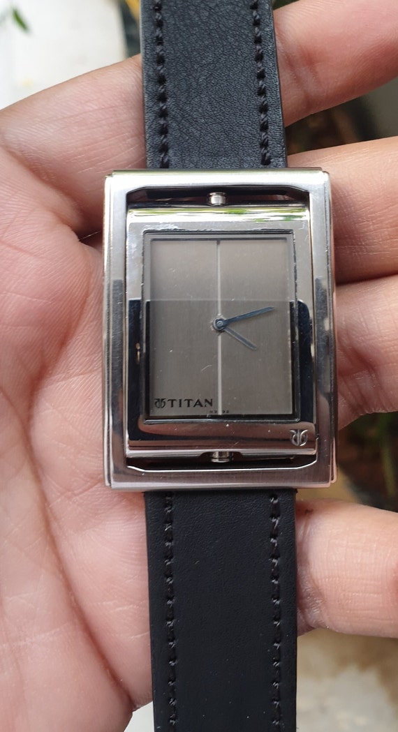 Vintage Geniune Titan Reverso Double White & Silver F… - Gem