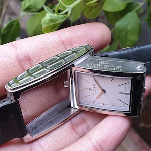 Vintage Geniune Titan Reverso Double Black & White Face Reversible ...