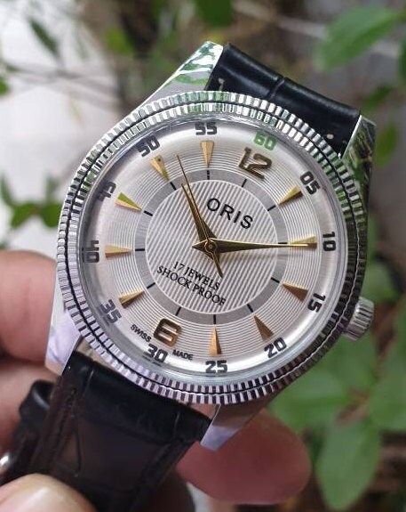Rare Vintage ORIS Silver Dial Hand-winding Watch: FHF Movement - Etsy