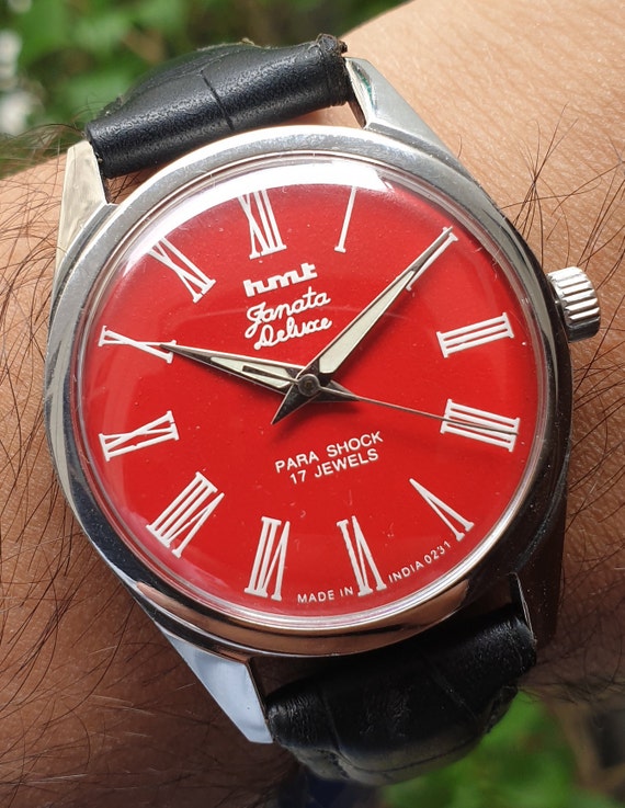 Vintage Hmt janata deluxe roman numerals manual windi… - Gem