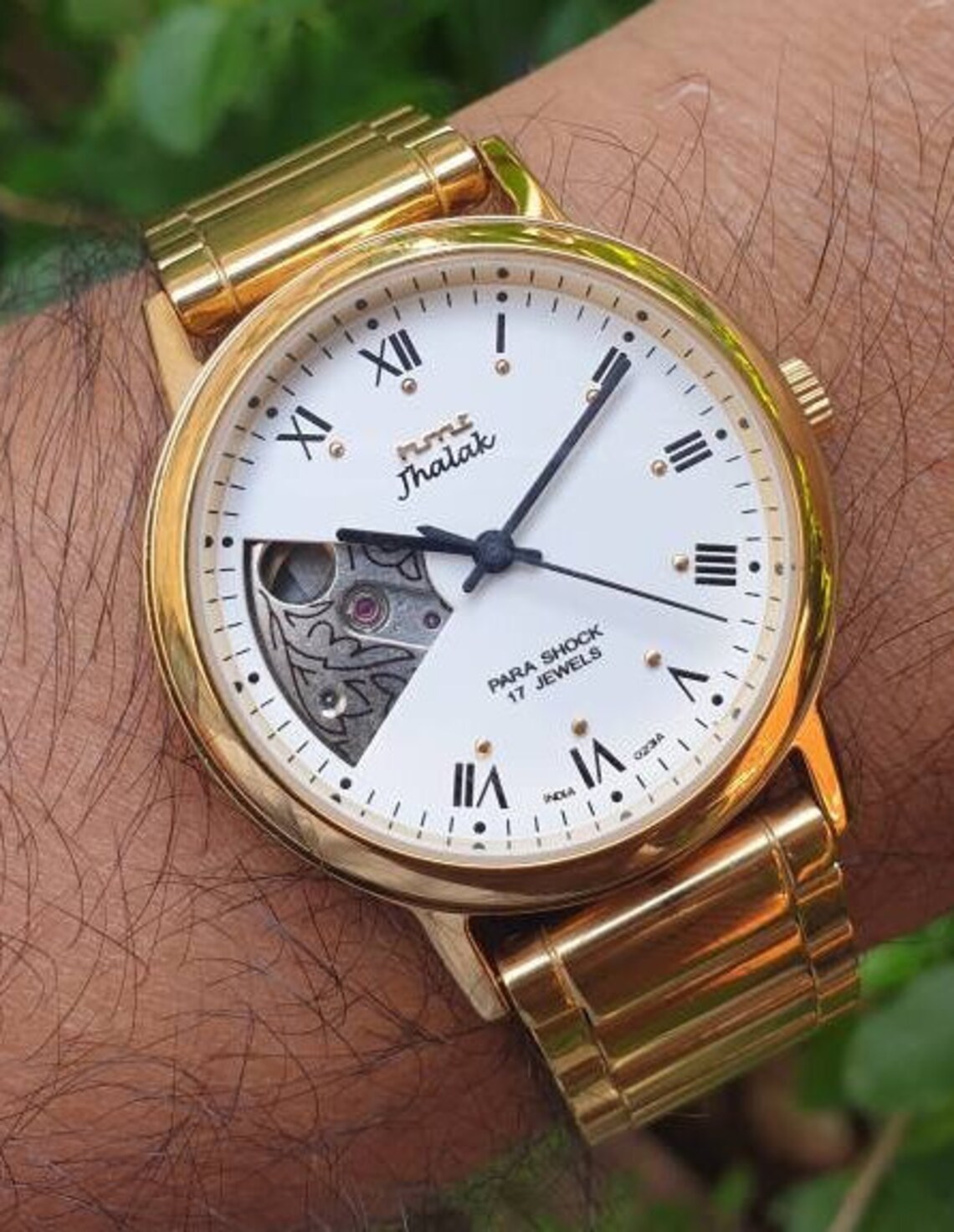 HMT Jhalak Semi Skeleton Dial Beautiful Roman Numerals Hand - Etsy UK