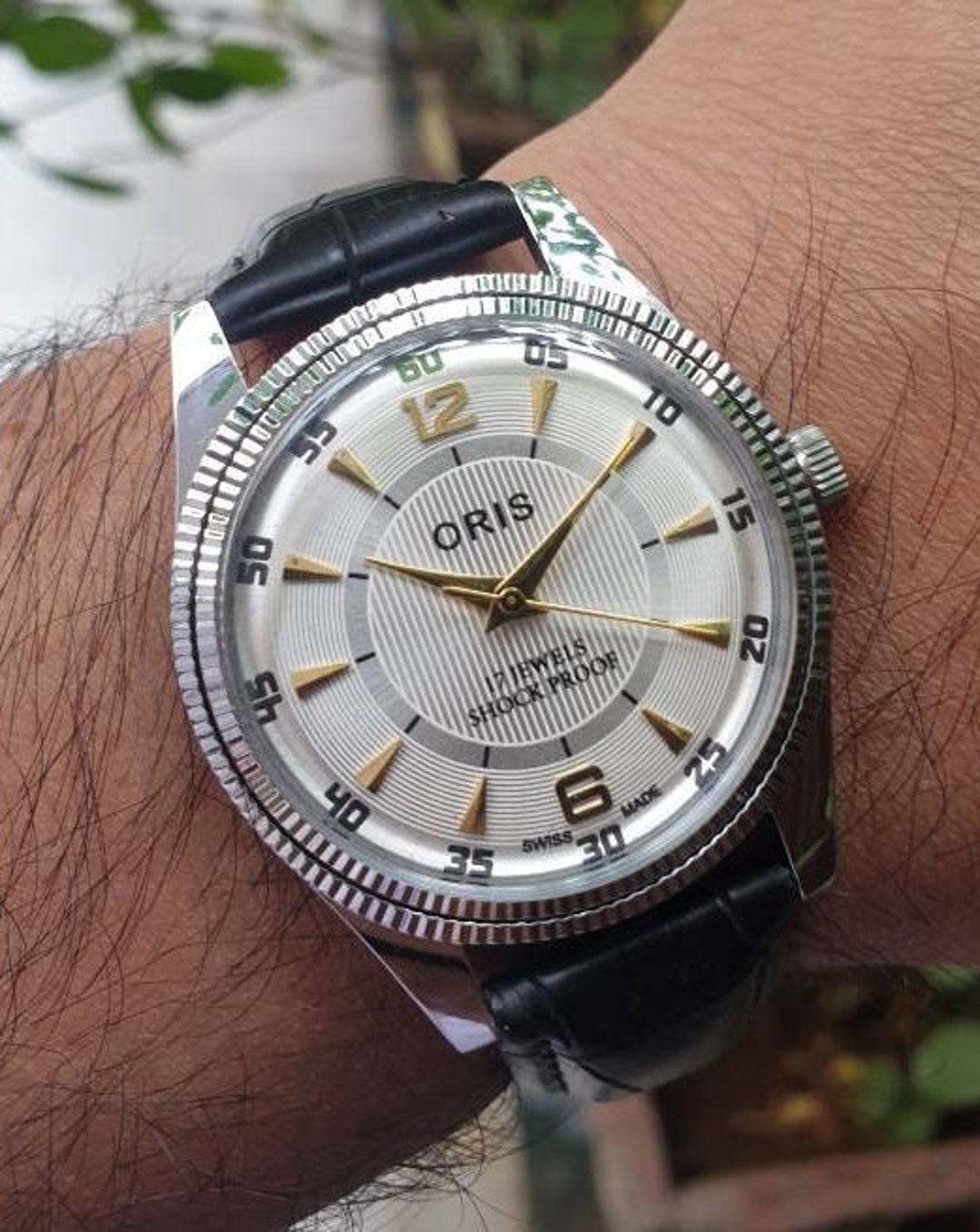 Rare Vintage ORIS Silver Dial Hand Winding Wrist Watch - Etsy