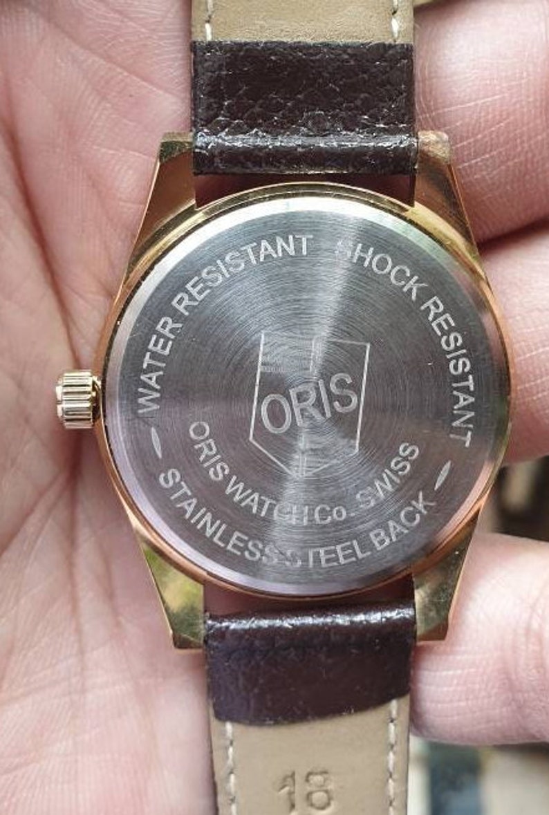 Rare Vintage Oris White Dial Hand Winding Wrist Watch - Etsy