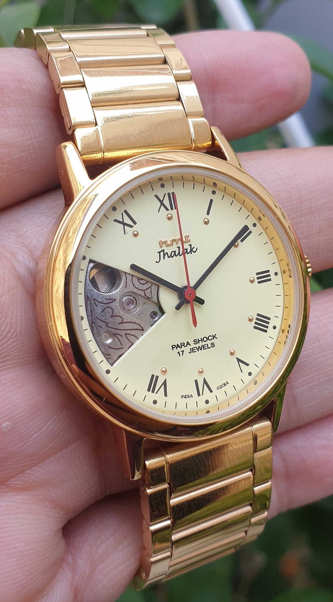 HMT Jhalak Semi Skeleton Dial Beautiful Roman Numerals Hand | Etsy