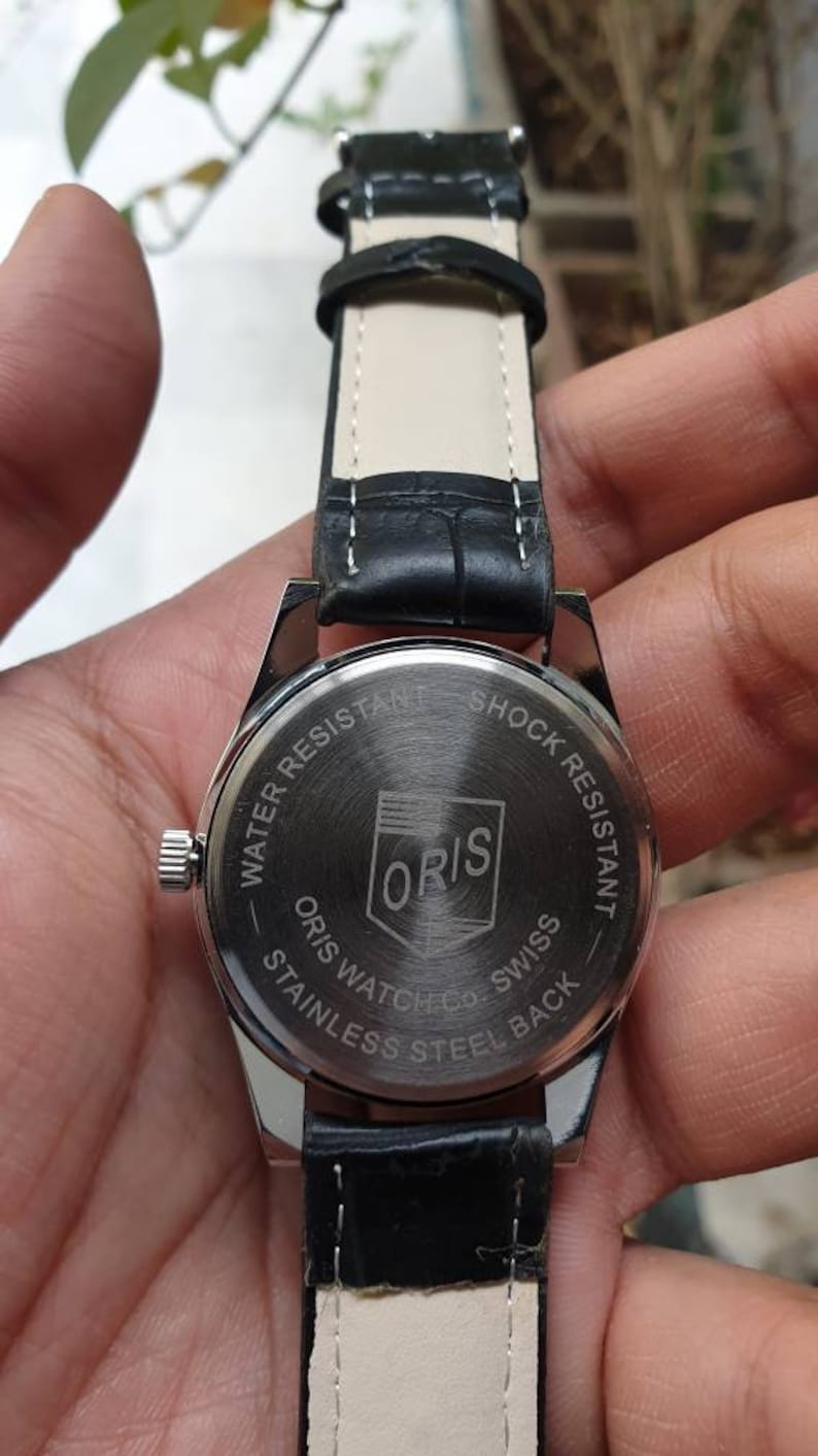 Rare Vintage Oris White Dial Hand Winding Wrist Watch - Etsy