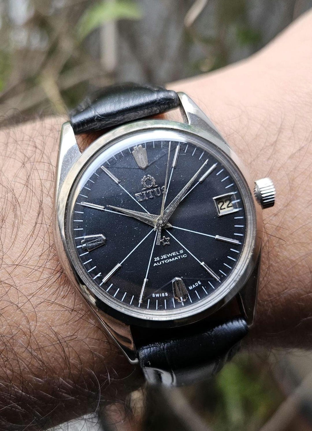 Rare Vintage Titus Titomatic 30 Jewels Swiss Made Automatic Men's Wrist ...