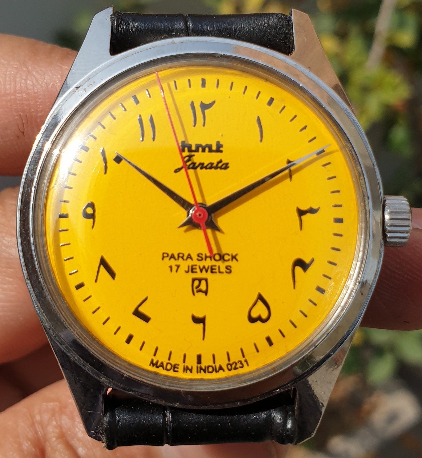 Vintage Hmt Janata Arabic Numerals Manual Winding 17 Jewels Wrist Watch ...