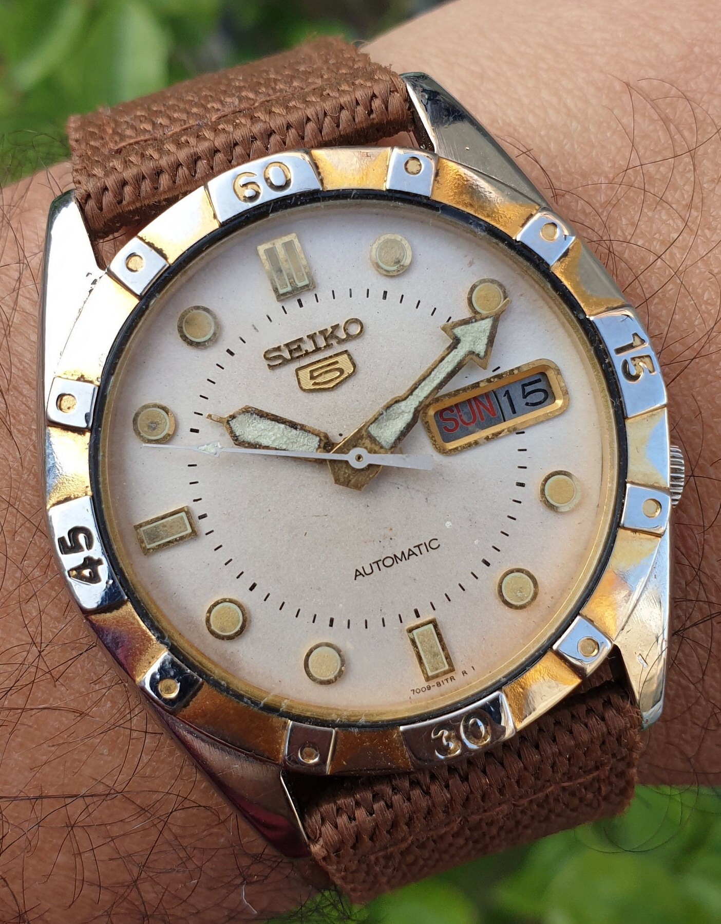 Vintage Seiko 5 Automatic Diver Fixed Bezel Movement No 7009 - Etsy