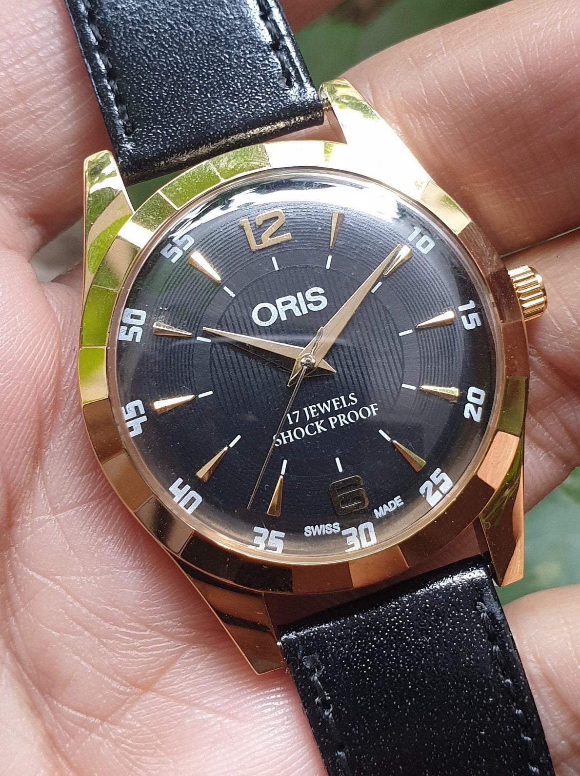 Vintage Oris FHF ST96 Hand Winding 17 Jewels Movement Swiss Made Men's ...