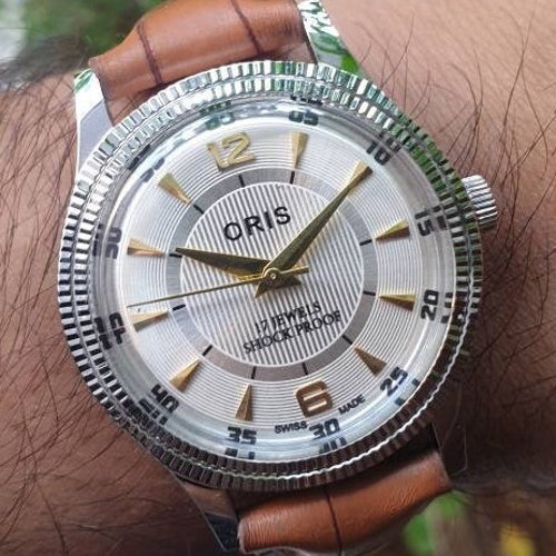 Rare Vintage ORIS Silver Dial Hand Winding Wrist Watch - Etsy