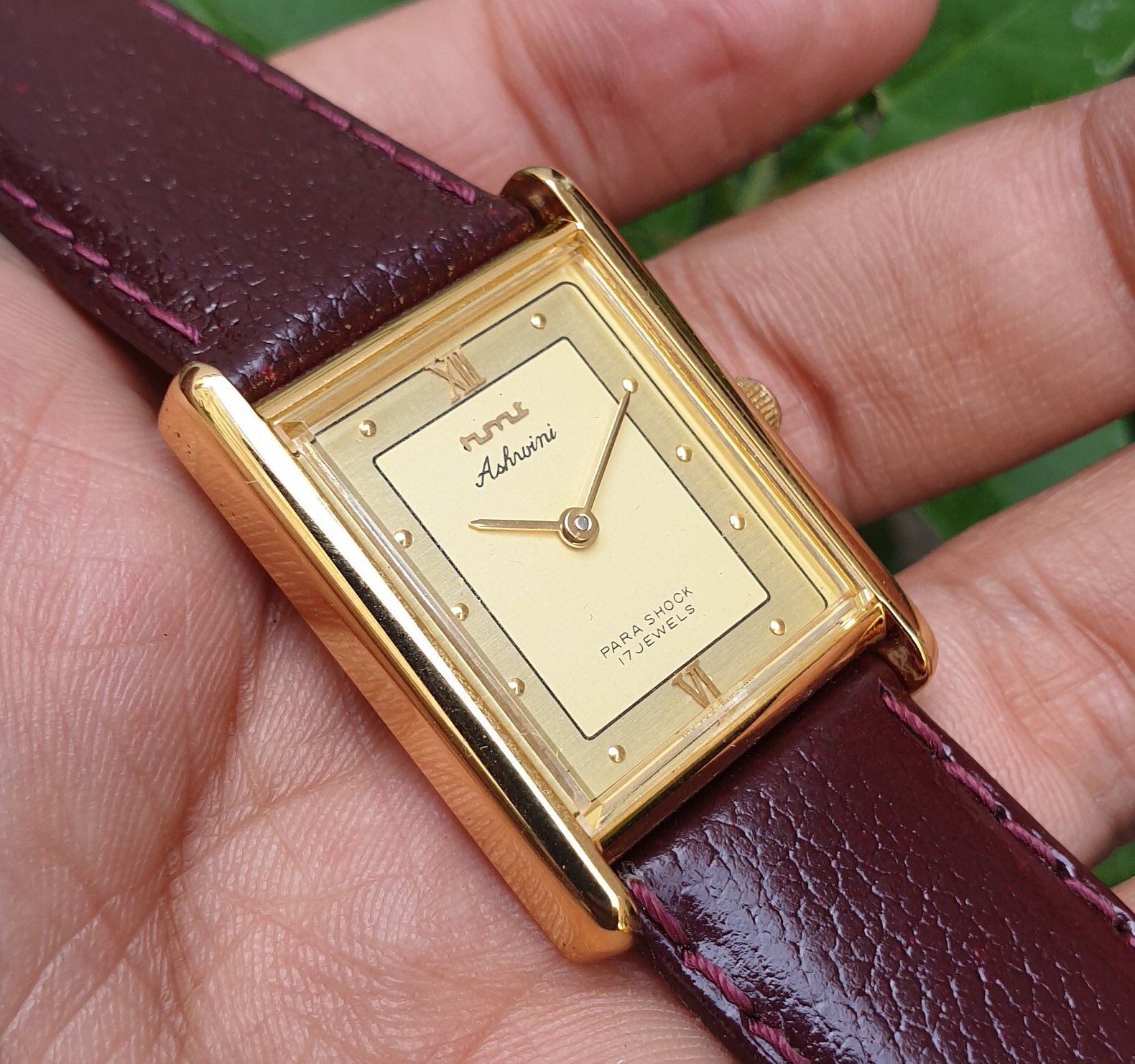 HMT Ashwini Tank Golden Dial Gold Plated Hand Winding 17 - Etsy