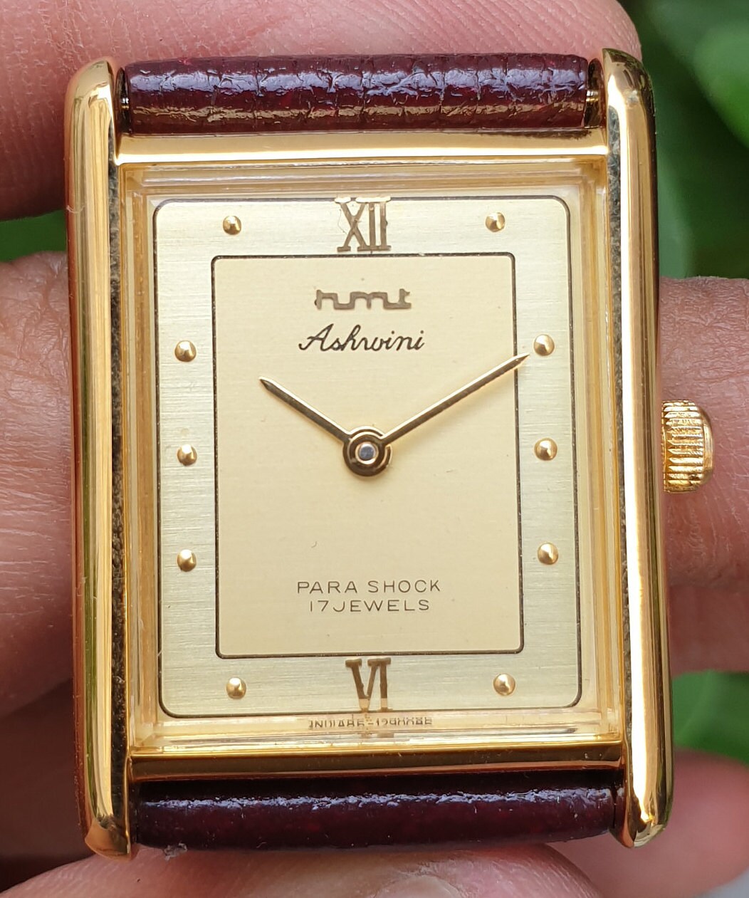 HMT Ashwini Tank Golden Dial Gold Plated Hand Winding 17 - Etsy