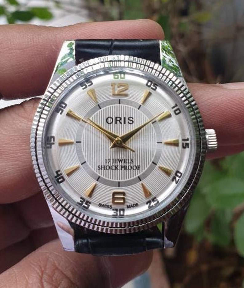 Rare Vintage ORIS Silver Dial Hand-winding Watch: FHF Movement - Etsy