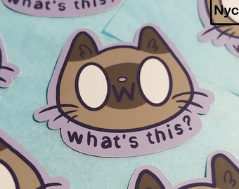 Furry Cat Sticker - Etsy