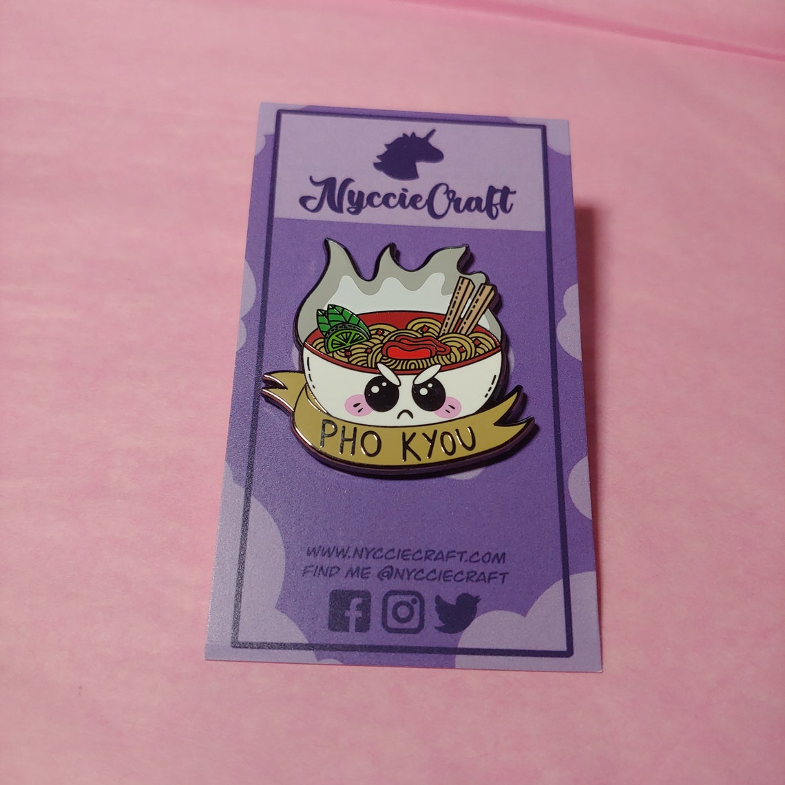 Pho Soup Enamel Pin Black Nickel A-grade Hard Enamel Pin - Etsy