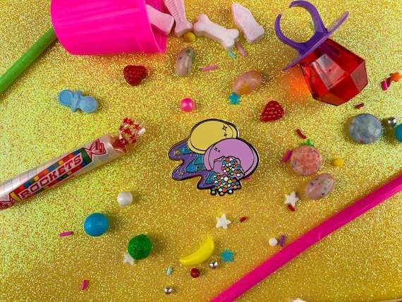 Satellite Wafers UFO Enamel Pin OG Variant 90s Candy Sweets - Etsy
