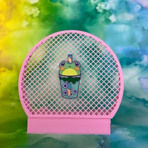 Cute Boba Tea Frog Pin - Kawaii Bubble Tea Drink Food Soft Enamel Pin ...