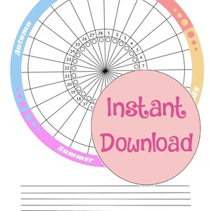 Period Tracker With Inner Seasons and Moon Phases - Etsy