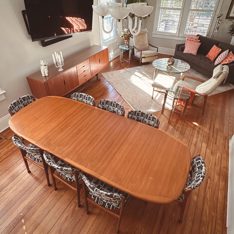 Teak Dining Table - Etsy