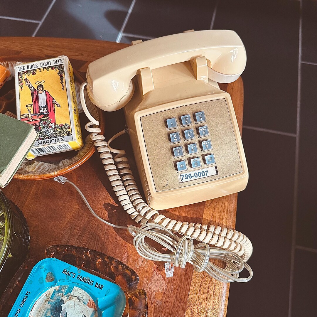 Vintage 1980s Tan AT&T Push Button Phone - 2500SM - Untested - - Etsy