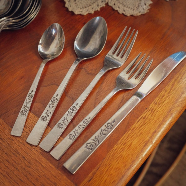 Oxford Hall Stainless Flatware Set - Etsy