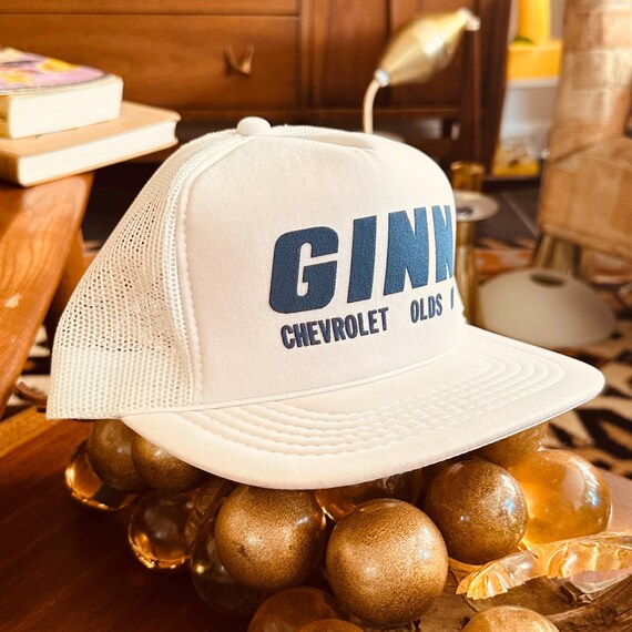 1980s Vintage GINN Chevrolet Olds Geo Snapback Hat - … - Gem