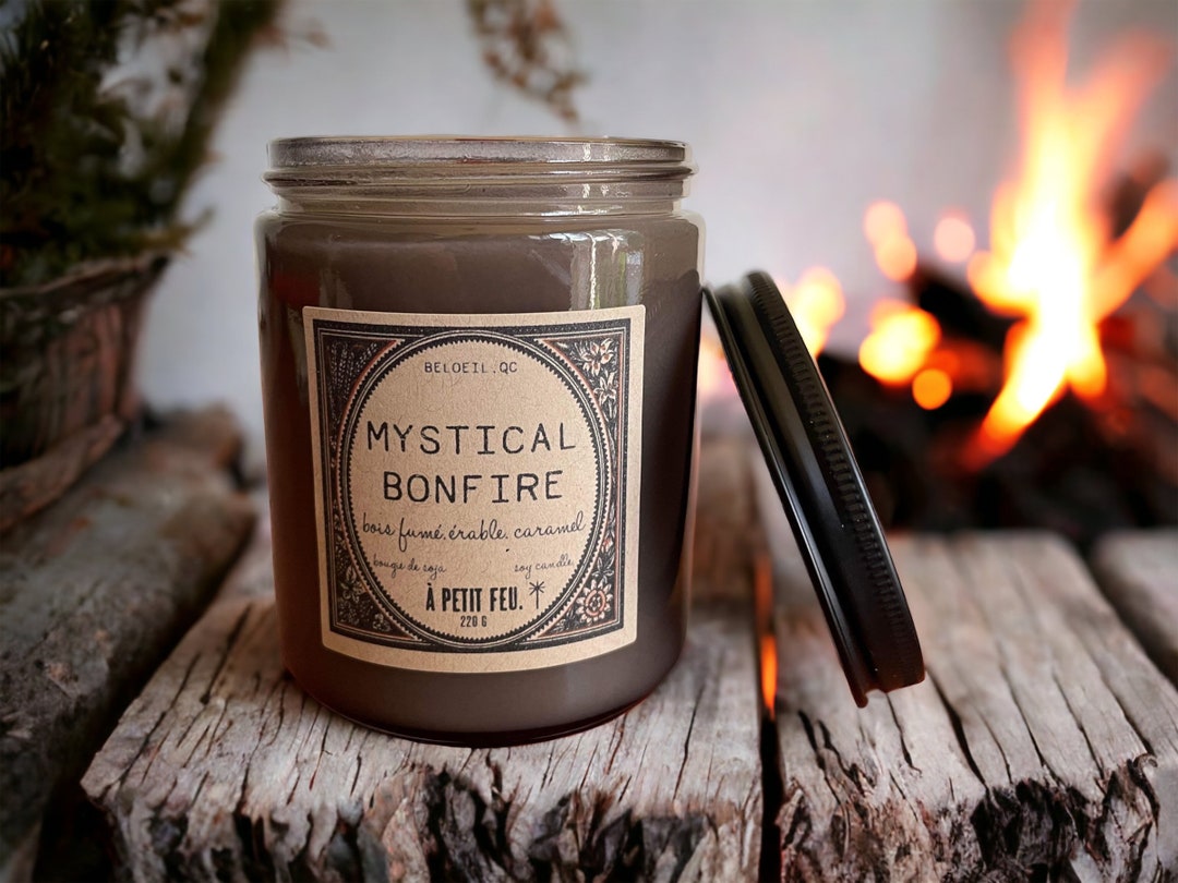 Mystical Bonfire Maple Wood Fire Scented Candle Soy Candle With ...