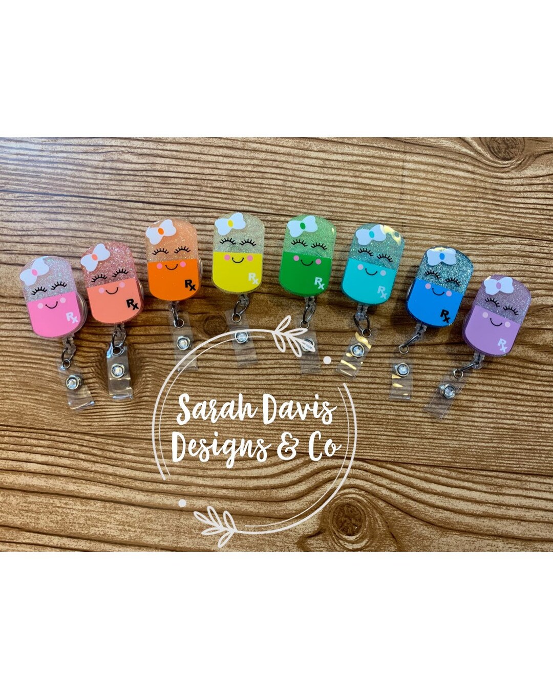 Pill Badge Reel in Multiple Colors - Etsy