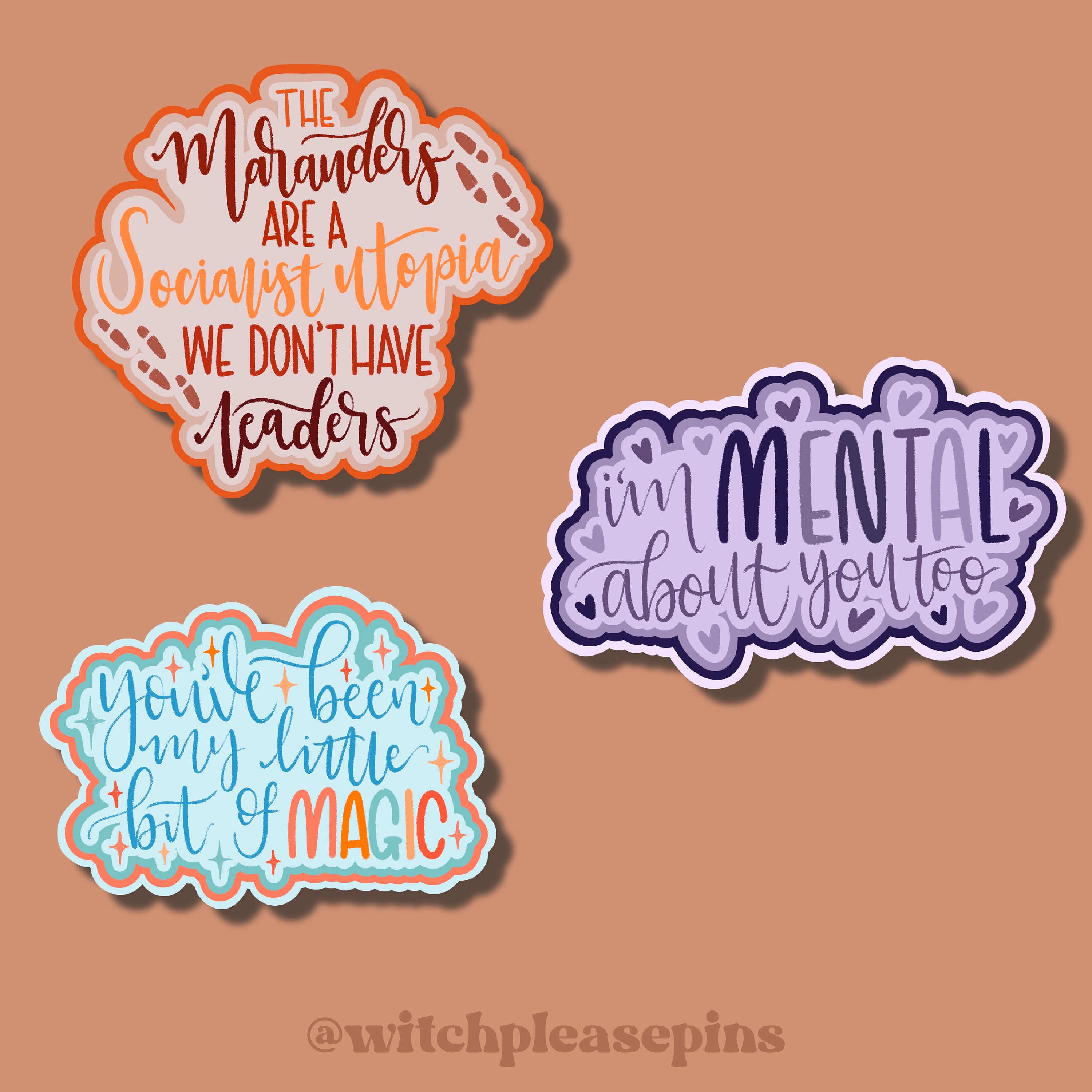 Marauders Era Sticker Pack / All the Young Dudes Inspired - Etsy UK