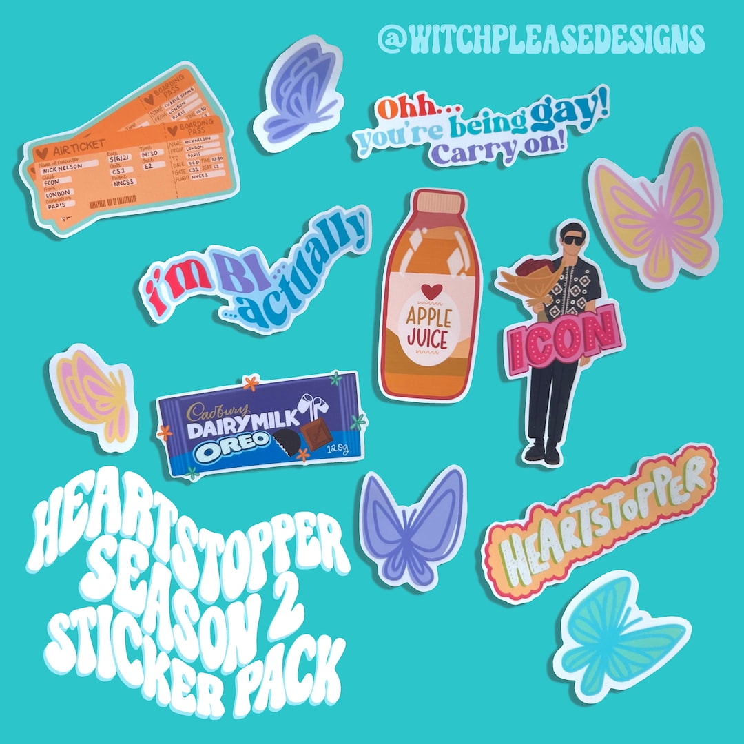 Heartstopper Season 2 Sticker Pack / Nick Nelson & Charlie Spring ...