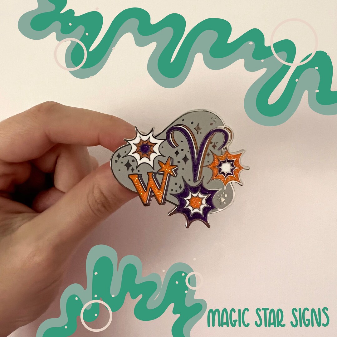 Aries Twin Enamel Collectable Magical Pin - Etsy